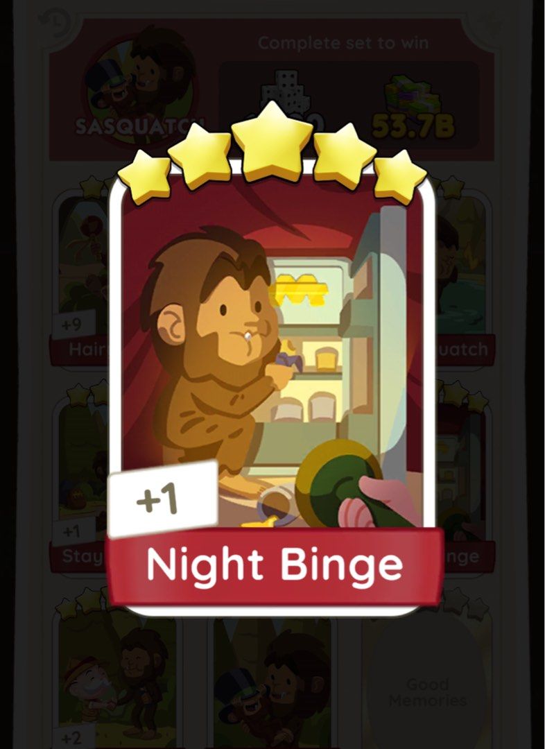 Monopoly Go sticker - Night Binge, Video Gaming, Gaming Accessories, In ...
