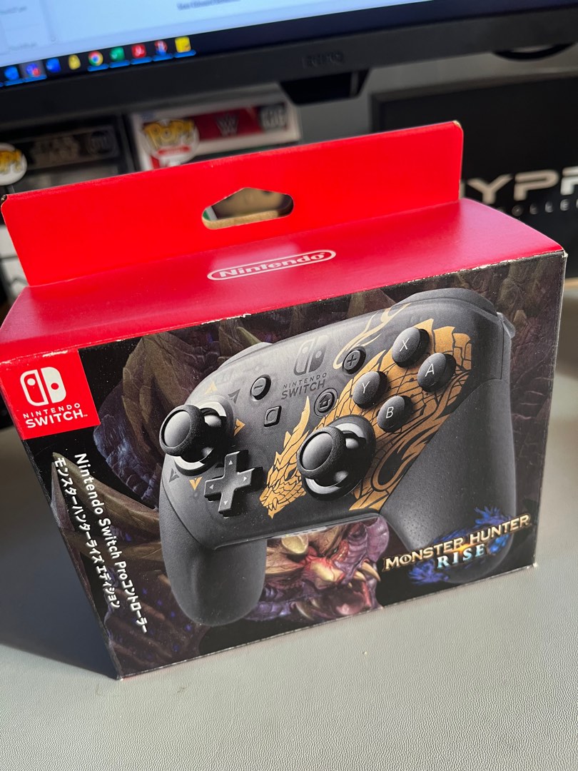 Monster Hunter Rise Switch Pro Controller, Video Gaming, Gaming ...