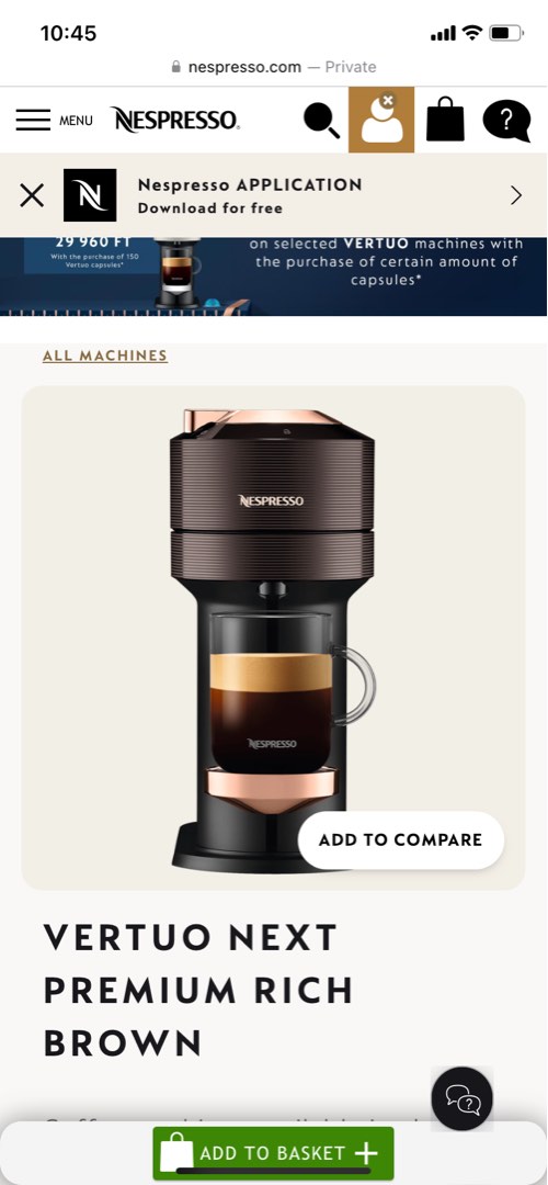 Nespresso Vertuo Next (Rich Brown), TV & Home Appliances, Kitchen ...