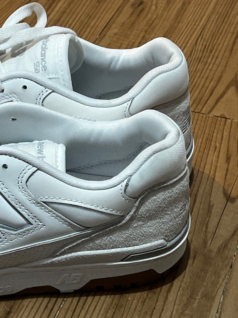 New balance 550 White Gum Sole 1x used., Men's Fashion, Footwear ...