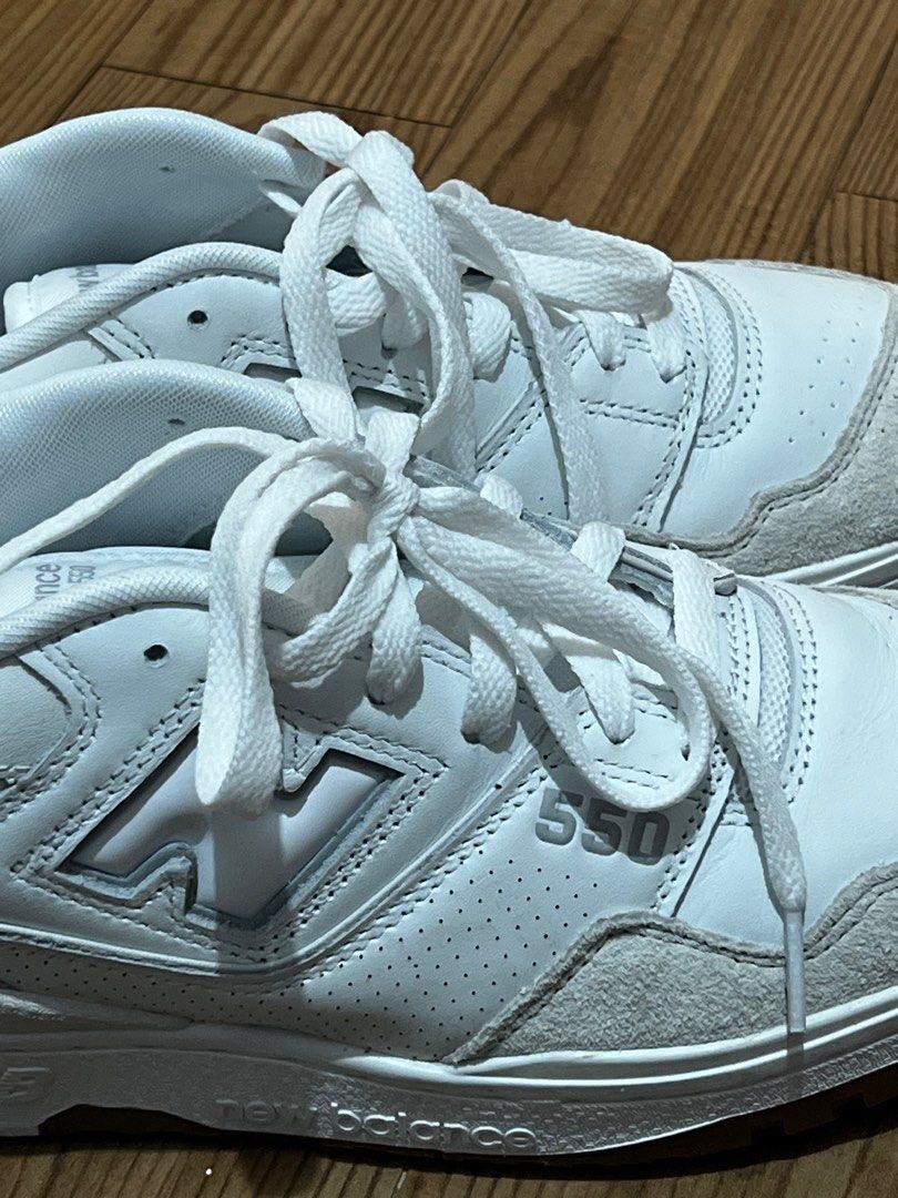 New balance 550 White Gum Sole 1x used., Men's Fashion, Footwear ...