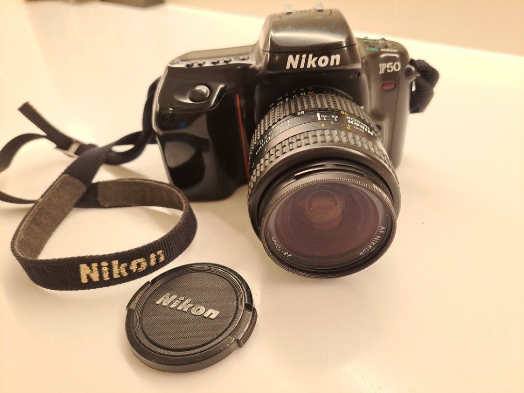 Nikon F50 AF 35mm SLR Film Camera W/ Nikkor AF 28-70mm F/3.5-4.5D Lens ...