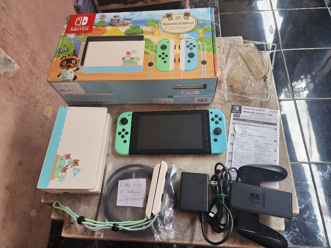 Nintendo Switch v2 Animal Crossing ACNH Limited Edition Fullset 12 ...
