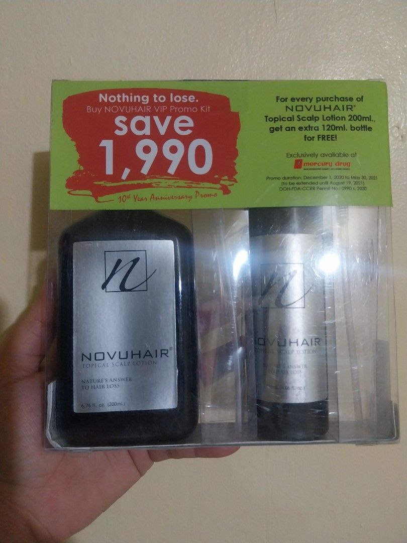 NOVUHAIR Topical Scalp Lotion 200ml, Beauty & Personal Care, Hair on ...