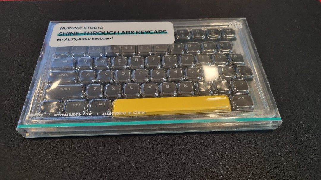 Nuphy Keycaps for Air75 V2 Shine-through nSA PC Keycaps (Black ...