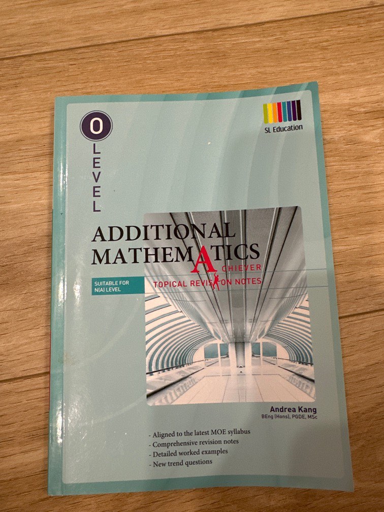 O Level Additional Maths Achiever Topical Revision Notes, Hobbies ...