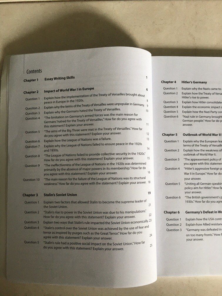O LEVEL HISTORY MODEL ANS TO KEY TOPICS, Hobbies & Toys, Books ...