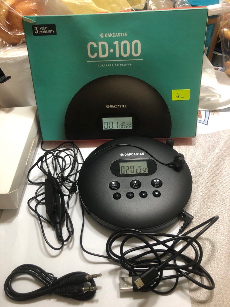 Oakcastle CD Player Portable, Rechargeable Portable CD Player with ...