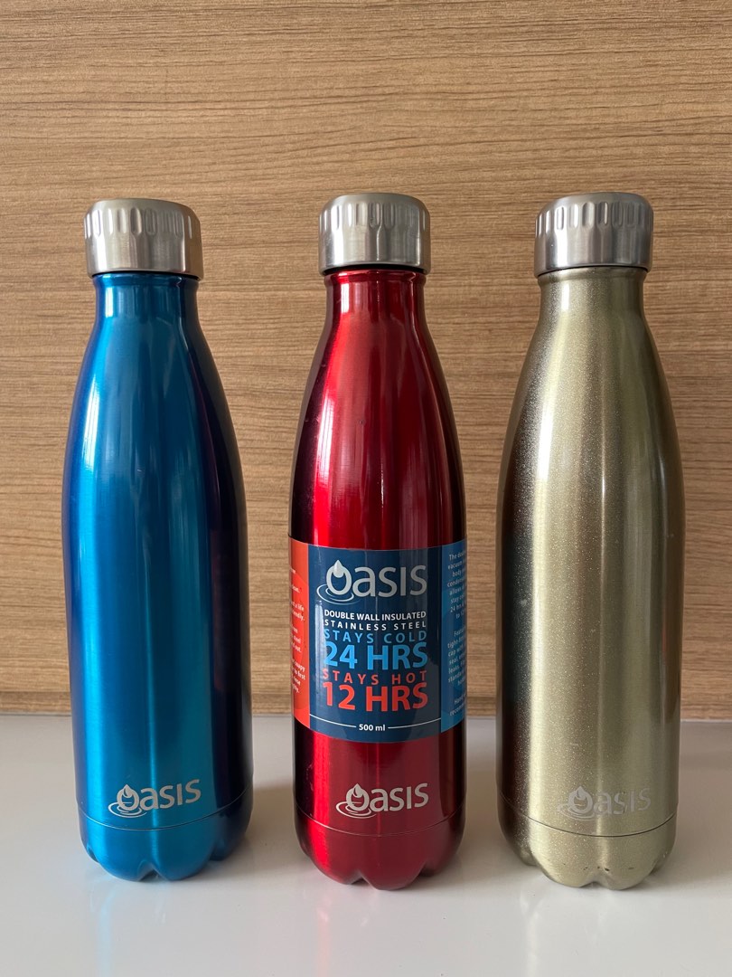 Oasis Double walled Water Bottle 500ml, Furniture & Home Living ...