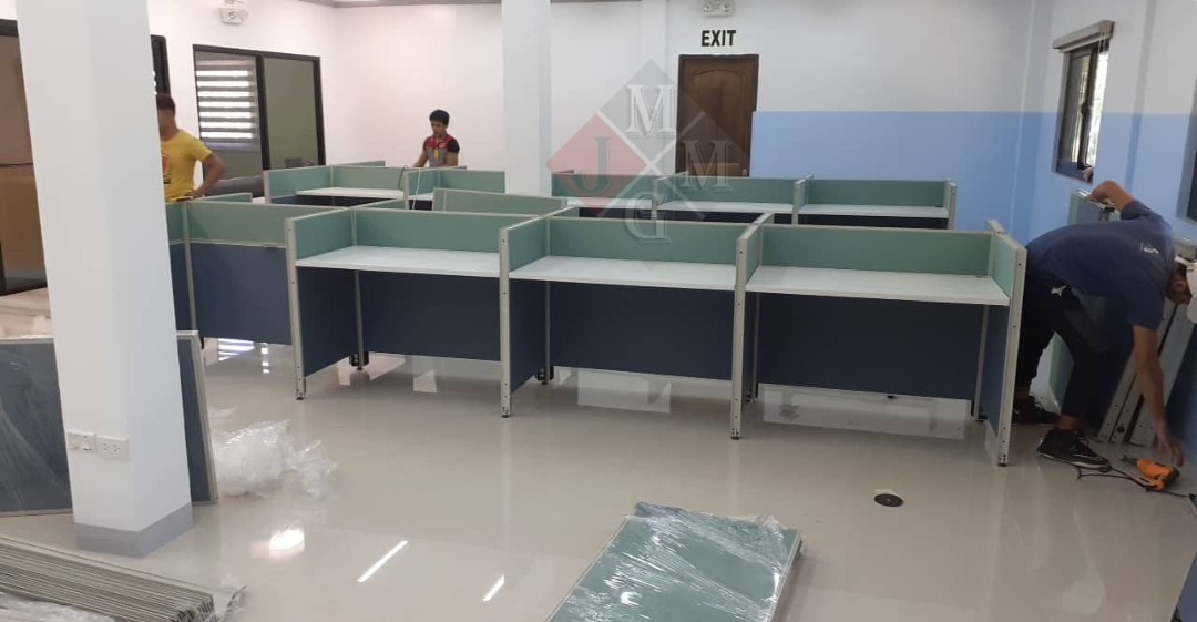 OFFICE PARTITION FISH BONE TYPR / FULL FABRIC / JMMG, Furniture & Home ...