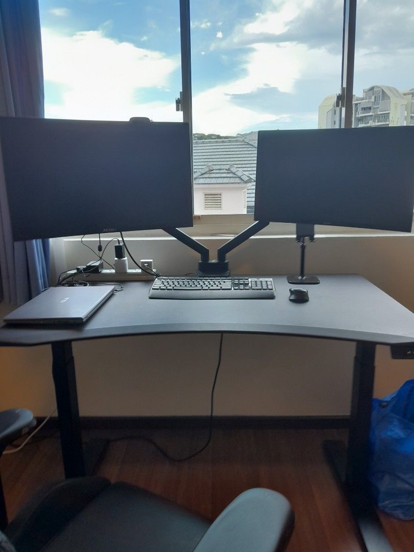 Omnidesk Electronic height adjustment, Computers & Tech, Office & Business Technology on Carousell