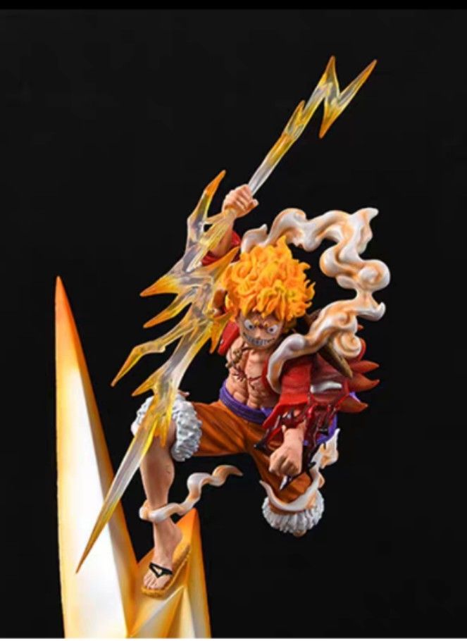 One Piece - Luffy "Lightning" Gear 5 (Not P.O.P), Hobbies & Toys, Toys ...