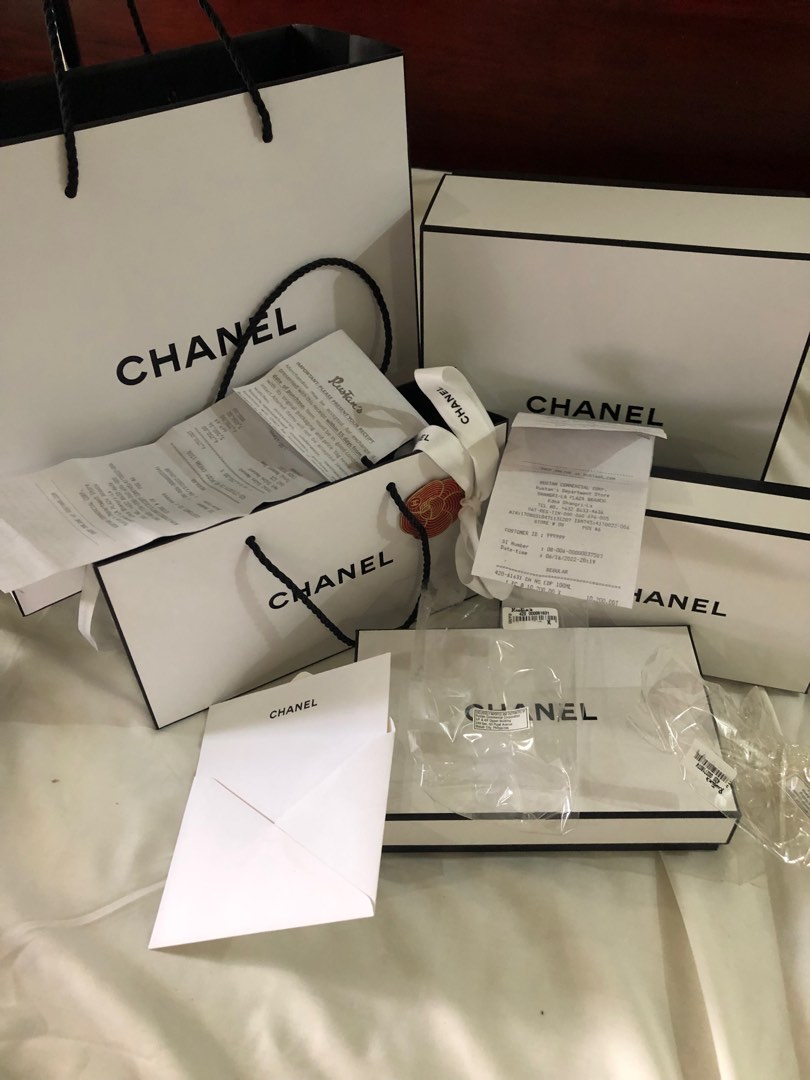 Original Chanel paper Bag and box, Women's Fashion, Watches ...