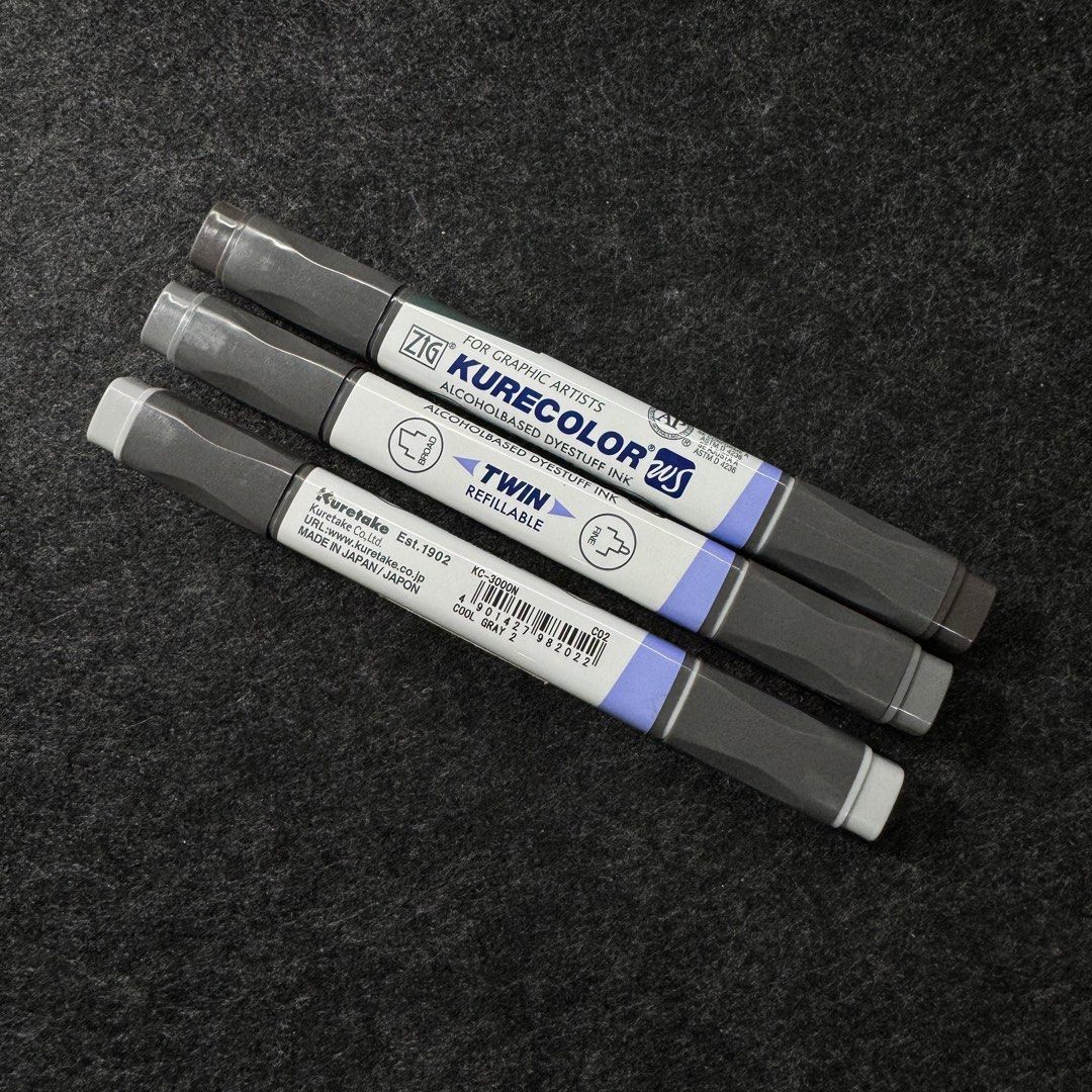 Original Zig KURECOLOR Twin WS Markers (129 colors), Hobbies & Toys ...
