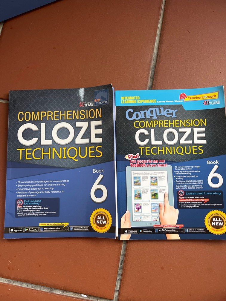 P6 English comprehension Cloze techniques Book 6 / Oral assessment ...