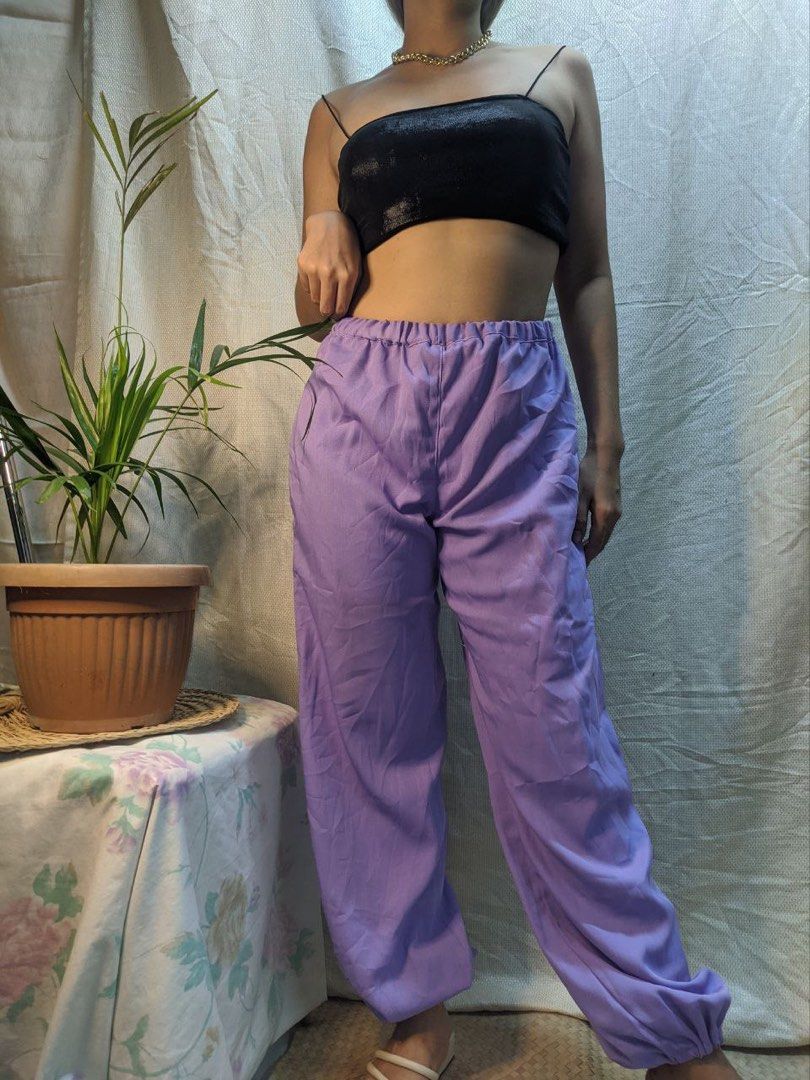 PASTEL PURPLE JAGGER PANTS, Women's Fashion, Bottoms, Other Bottoms on ...