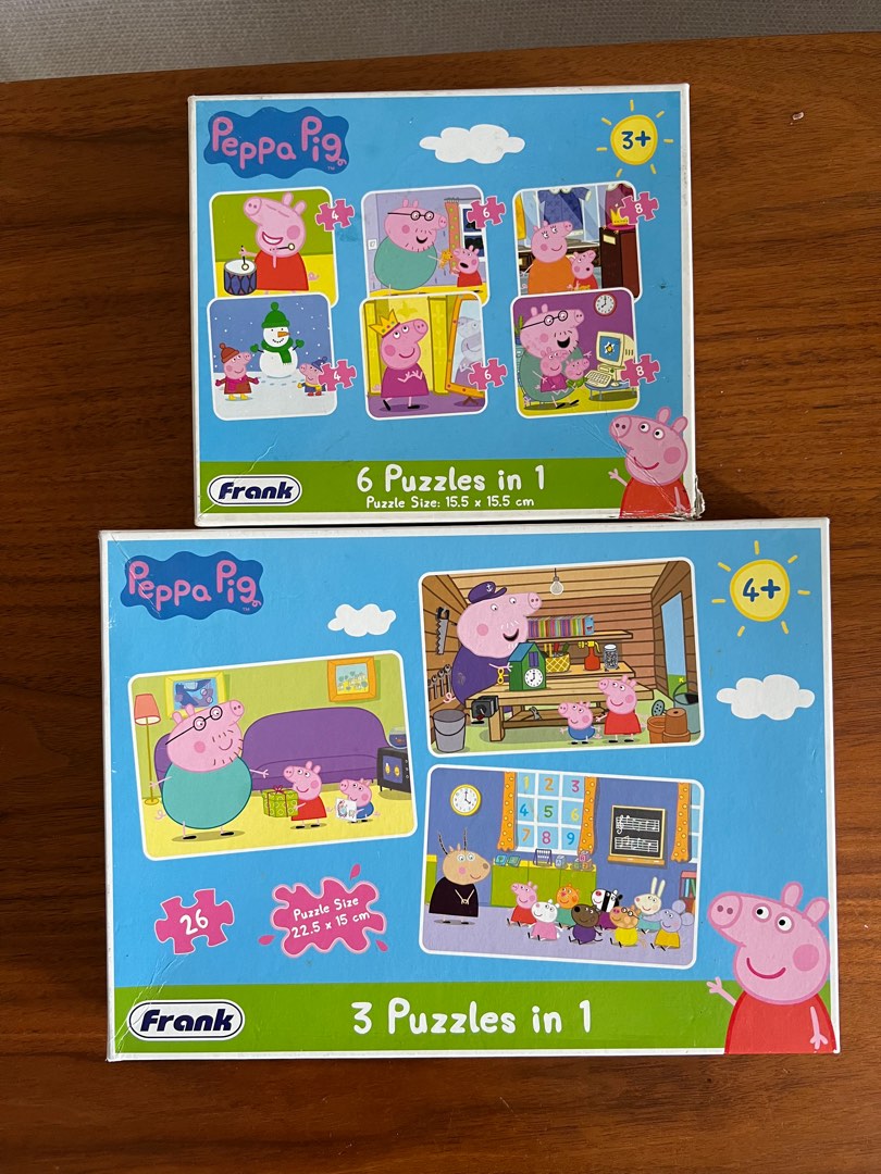 Peppa Pig Puzzles, Hobbies & Toys, Toys & Games on Carousell