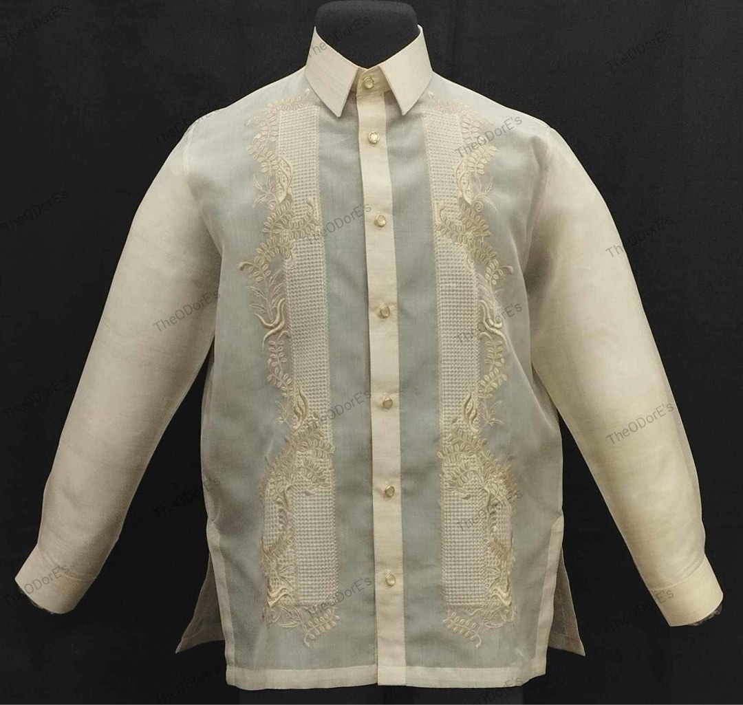 PIÑA JUSI BARONG TAGALOG Full Buttons, Men's Fashion, Tops & Sets ...