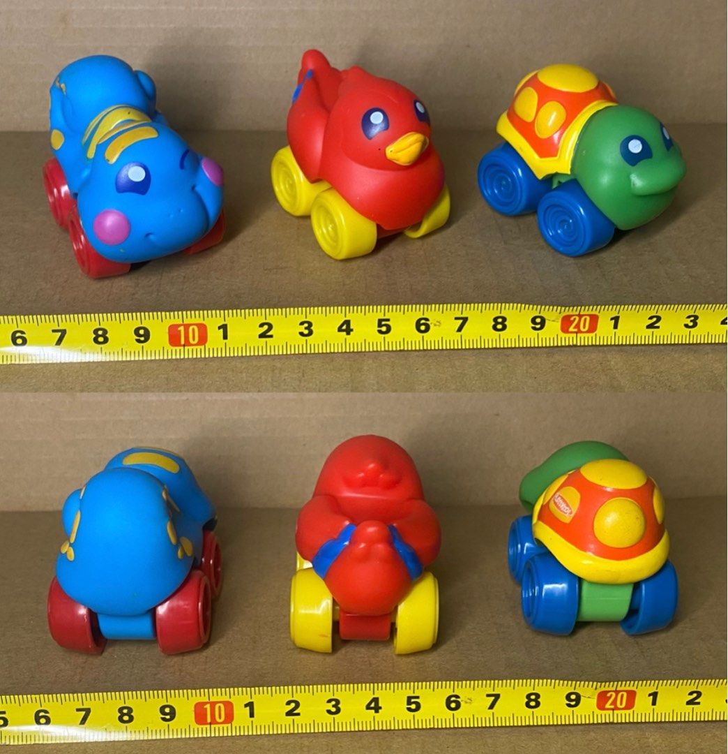 Playskool Wheel Pals Red Bird Turtle 2008/2009 Hasbro Animal Vehicle ...