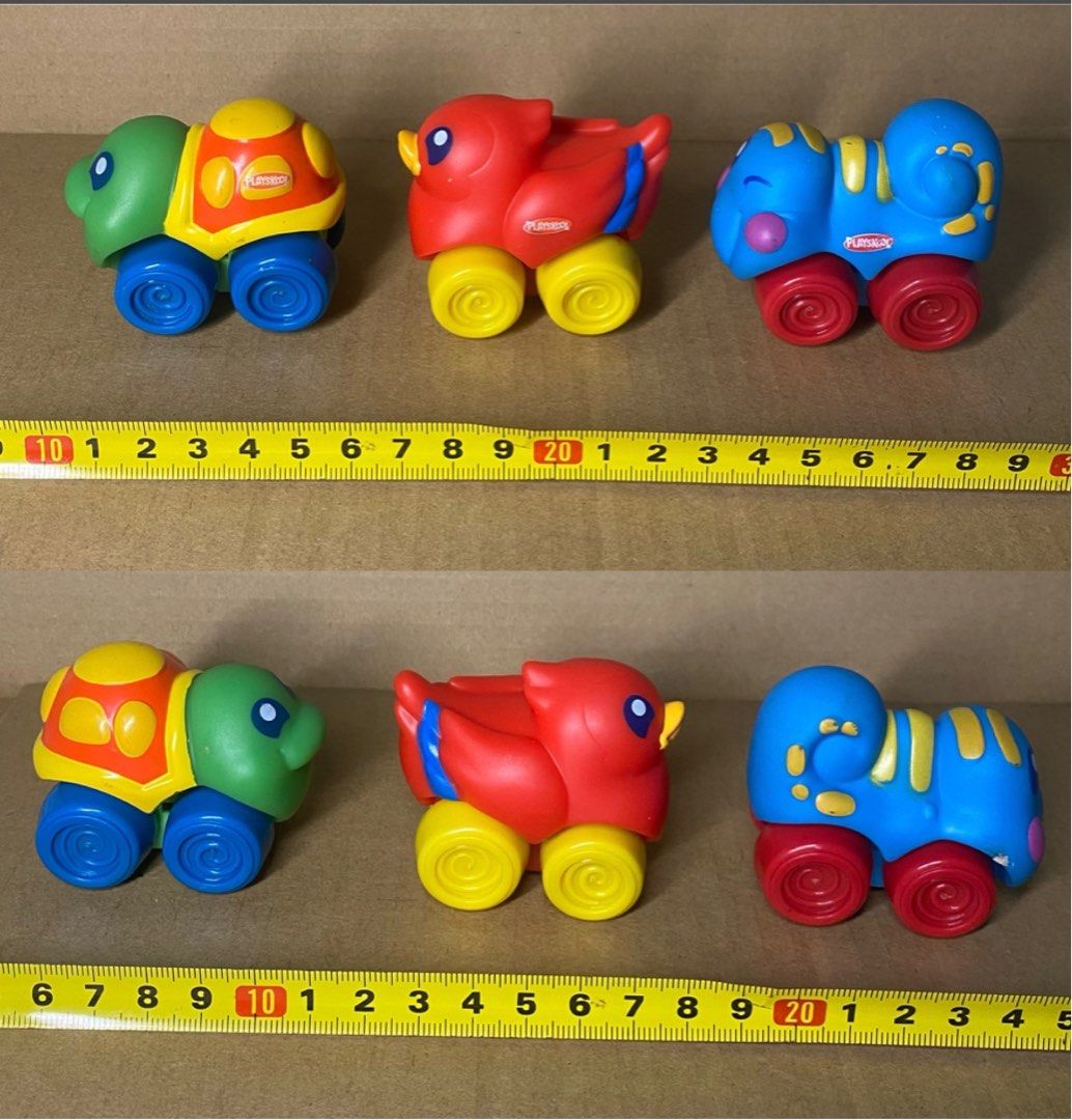 Playskool Wheel Pals Red Bird Turtle 2008/2009 Hasbro Animal Vehicle ...