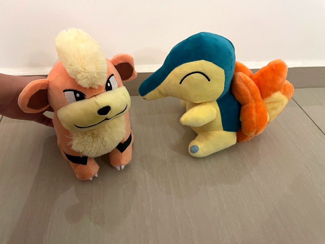Pokemon plush grow lithe cyndaquil plushie soft toys, Hobbies & Toys, Toys & Games on Carousell