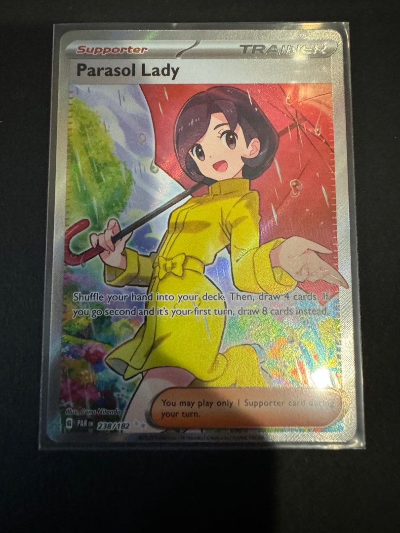 Pokemon SV04 full art trainer, paradol lady full art, parasol lady full ...