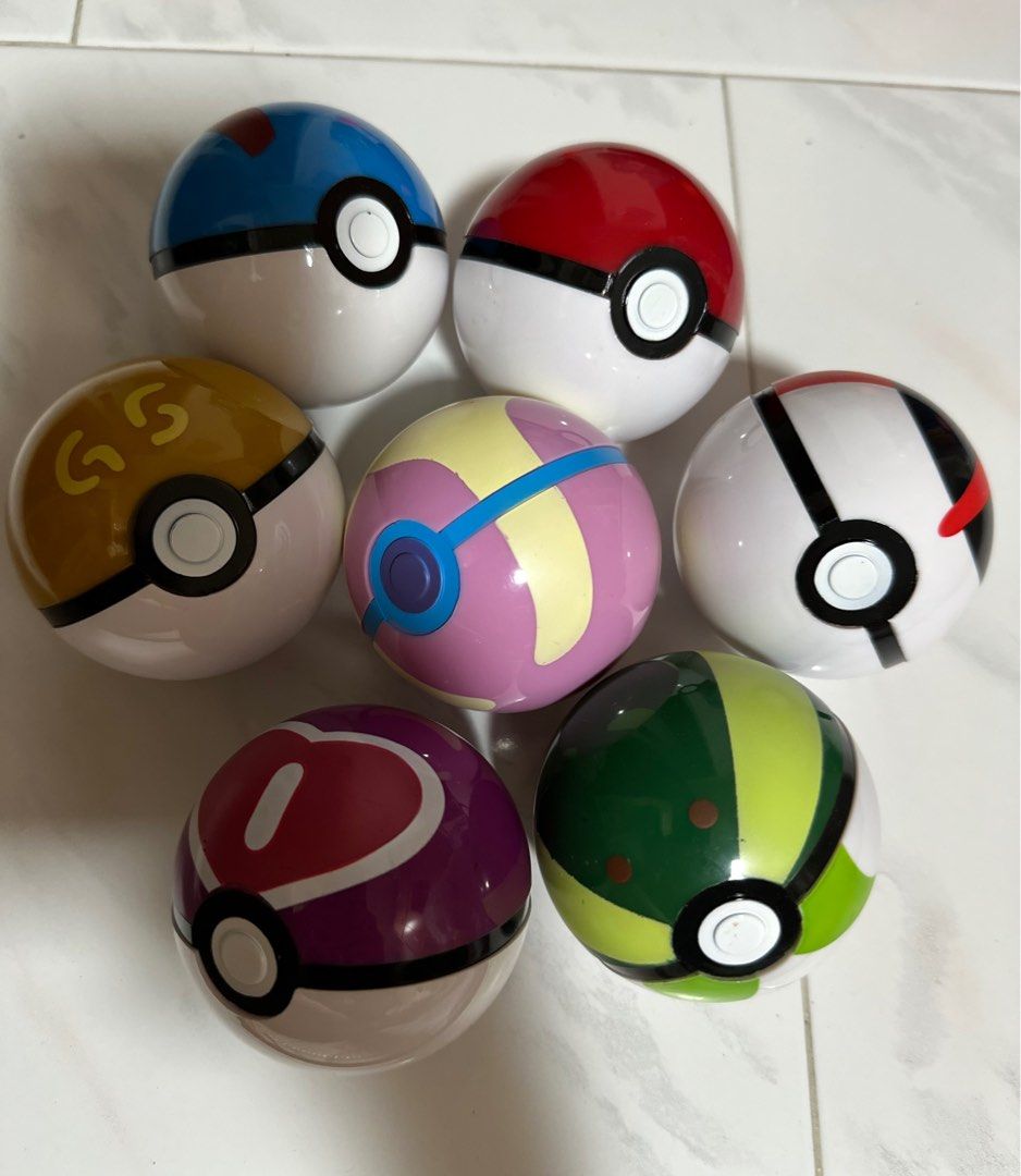 Pokémon balls, Hobbies & Toys, Toys & Games on Carousell