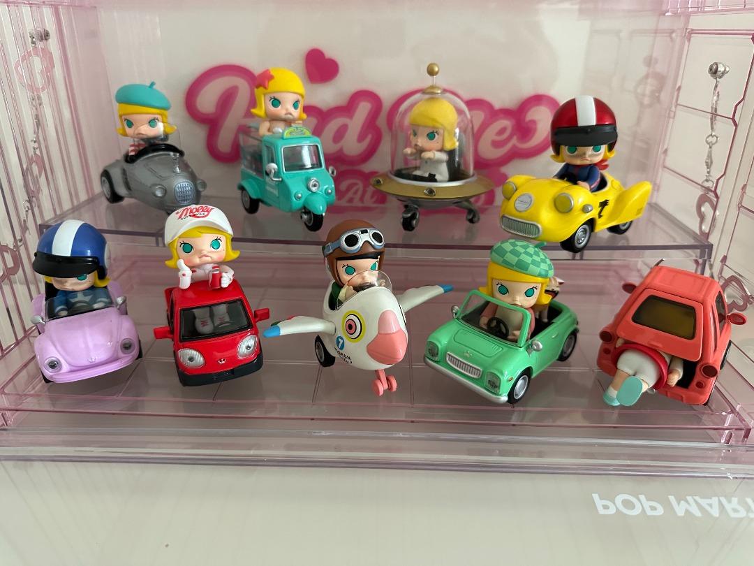 Popmart Molly Car Full Set with display box, Hobbies & Toys, Toys ...