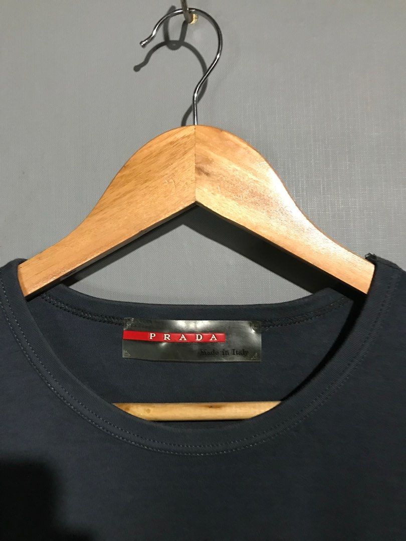 Prada iconic red tag Tee, Men's Fashion, Tops & Sets, Tshirts & Polo ...