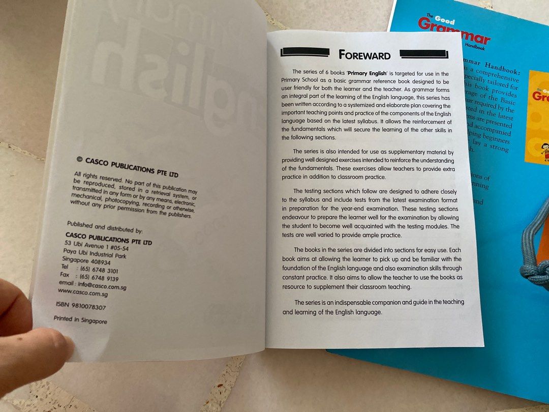 Primary 1 English Revision Books (Set of short exercises and grammar ...