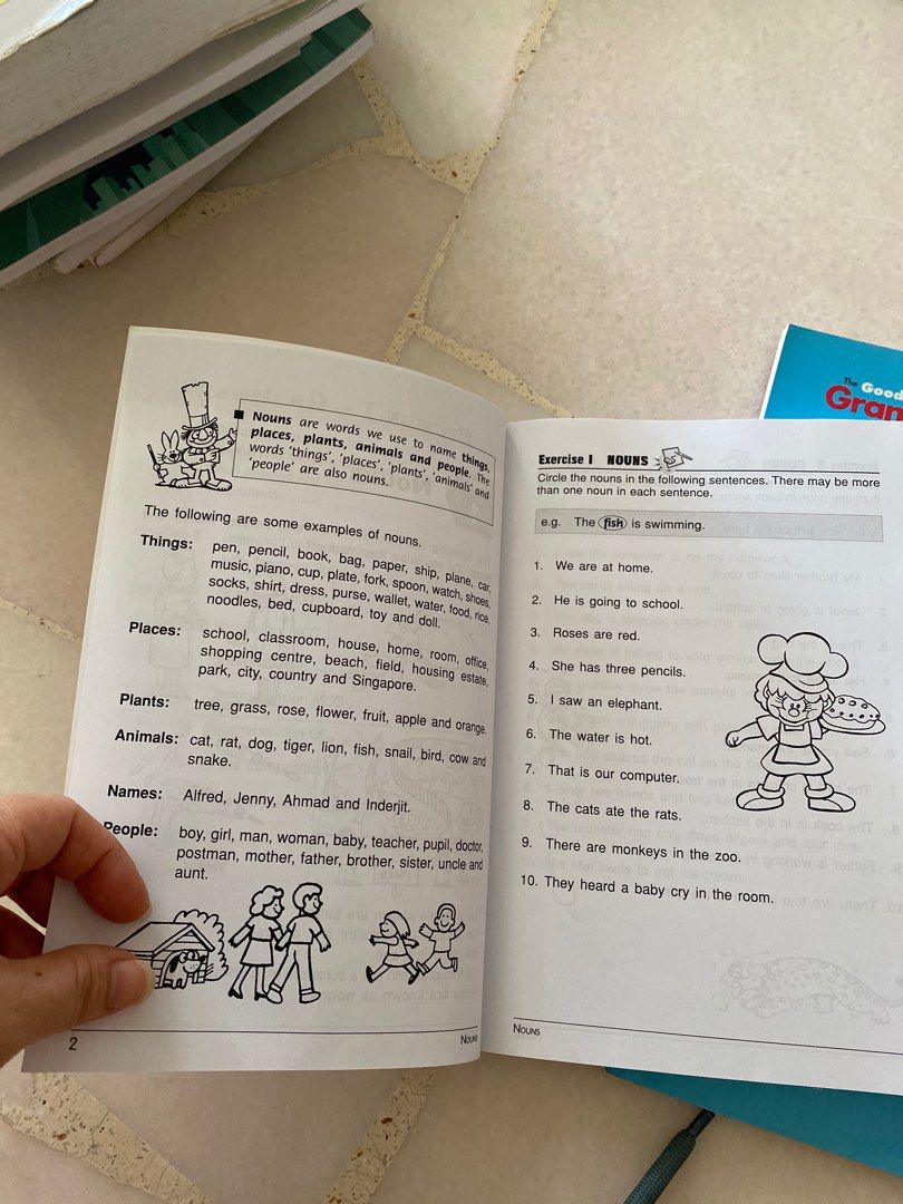 Primary 1 English Revision Books (Set of short exercises and grammar ...