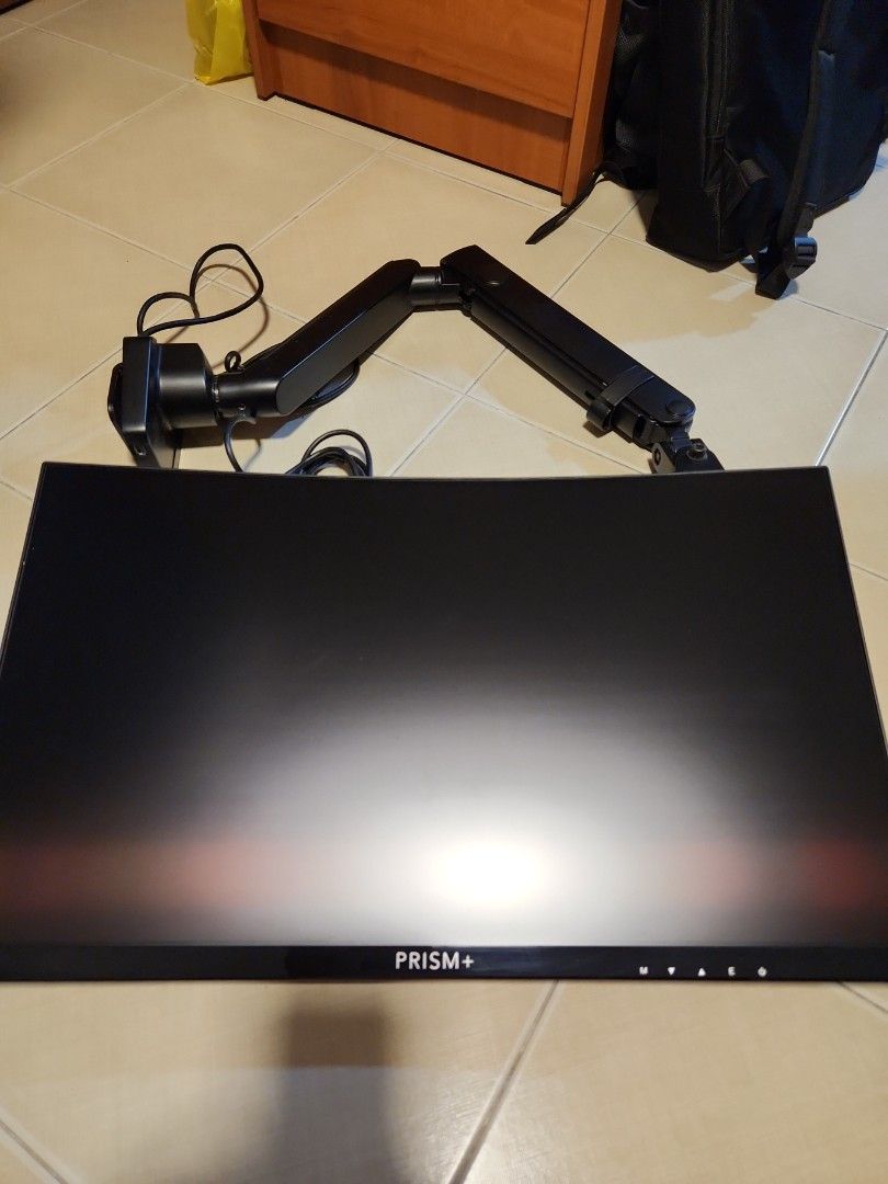 Prism+ x240 Curved Monitor (Black) + Free Arc Sealth Pro Monitor Arm ...