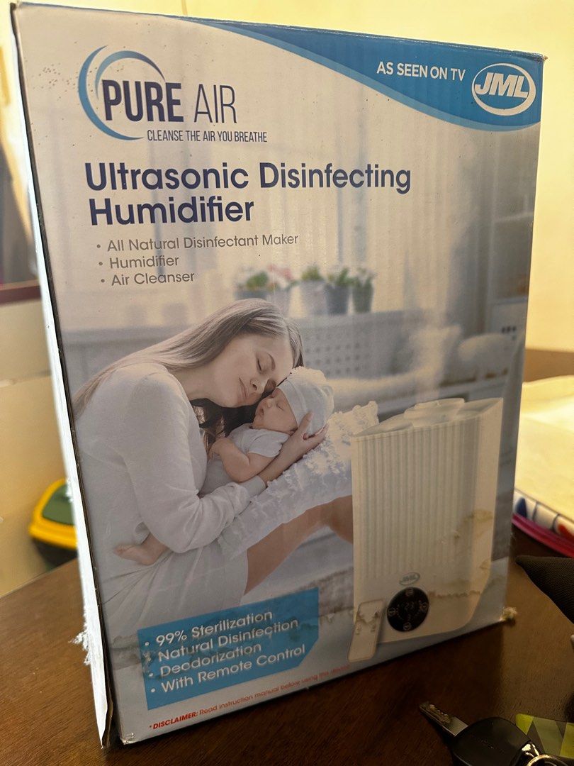Pure Air Ultrasonic Disinfecting Humidifier, TV & Home Appliances, Air Purifiers & Dehumidifiers ...