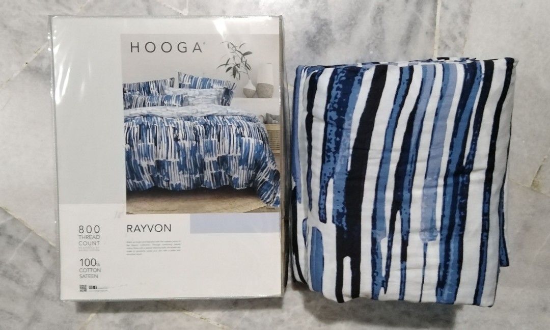 Queen quilt cover set (Hooga), Furniture & Home Living, Bedding ...