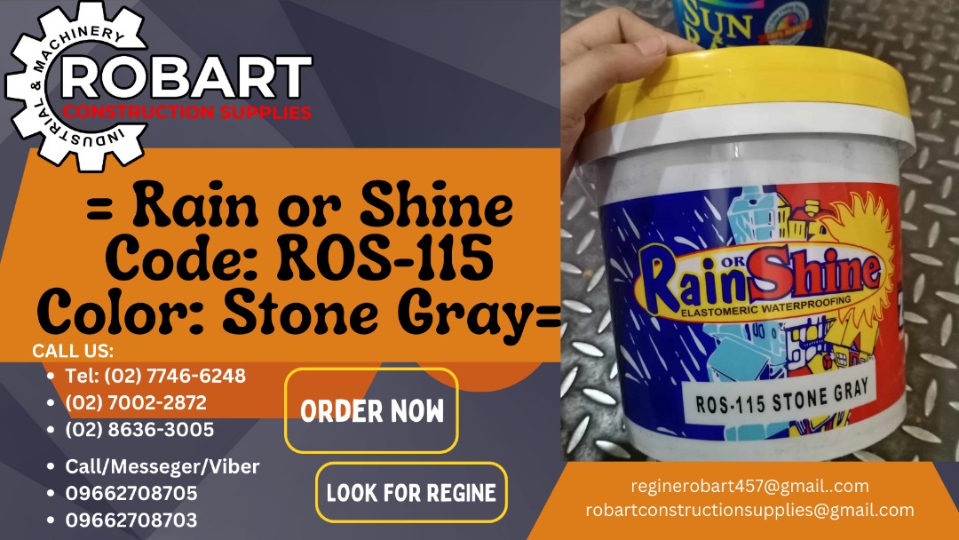 Rain or Shine Code: ROS-115 Color: Stone Gray, Commercial & Industrial ...