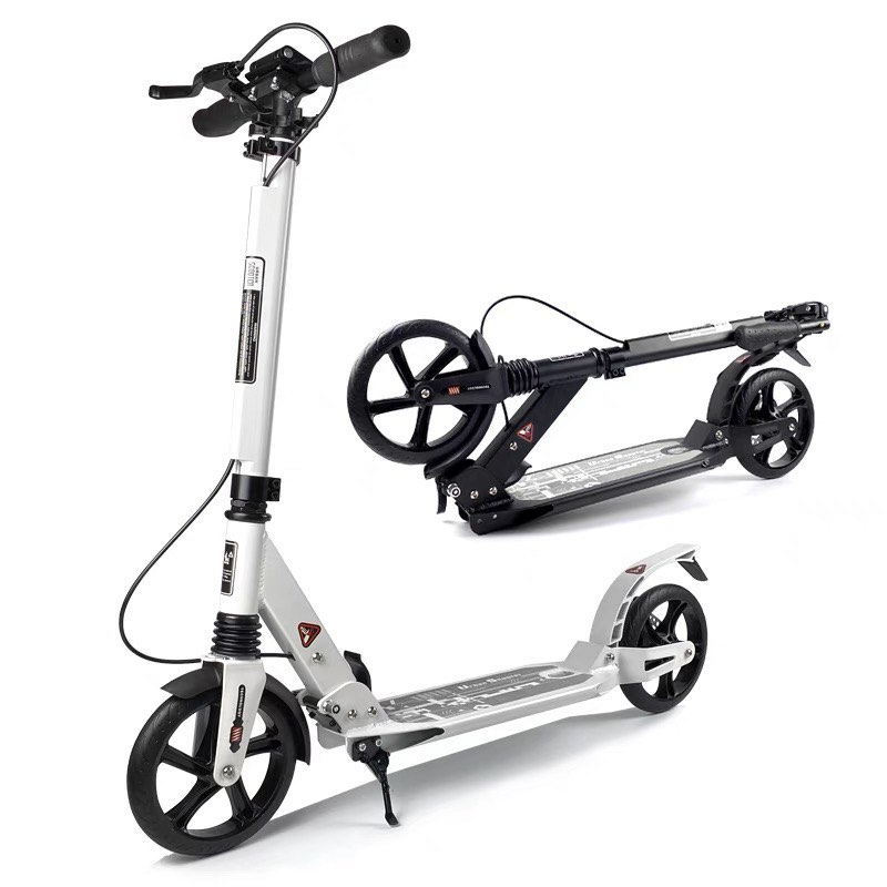 Ready Stock 4cm Wheels Adult Dual Suspension Foldable Kick Skate ...