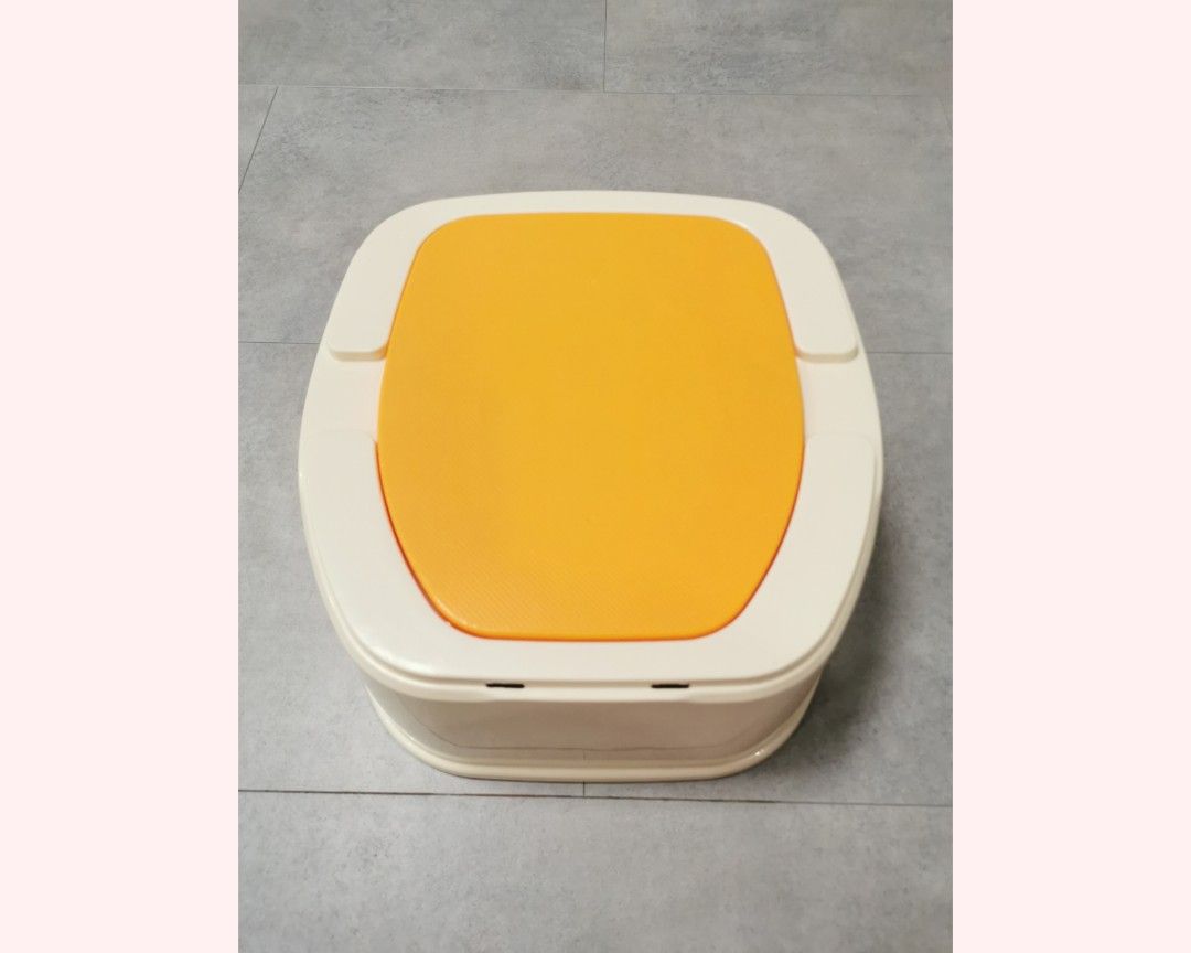 Richell Pottis Step and Potty - Orange, Baby Toilet, Potty Training ...