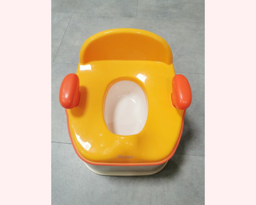 Richell Pottis Step and Potty - Orange, Baby Toilet, Potty Training ...
