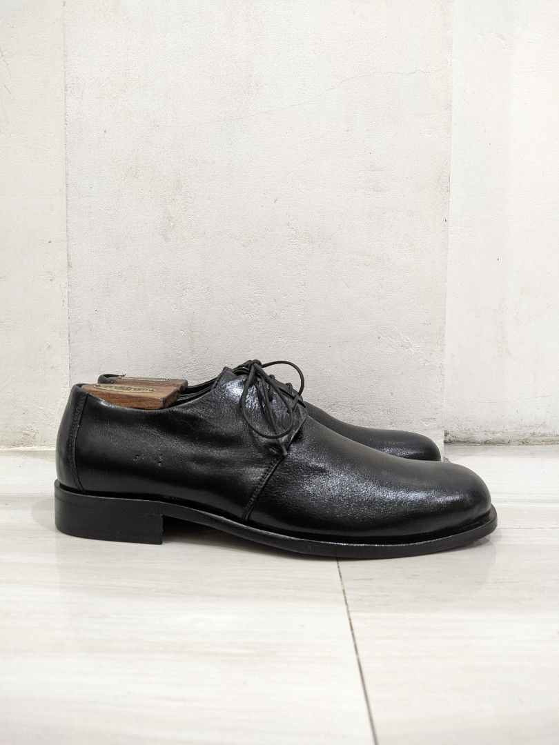 RM Scarpa Italiana Black Leather Shoes Made in Italy, Men's Fashion ...