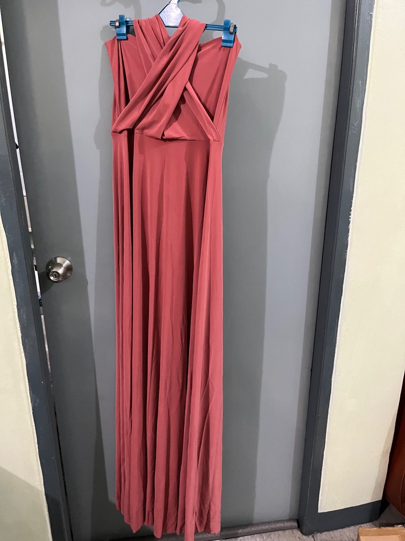 Rose Pink Infinity Gown FOR SALE, Women's Fashion, Dresses & Sets ...