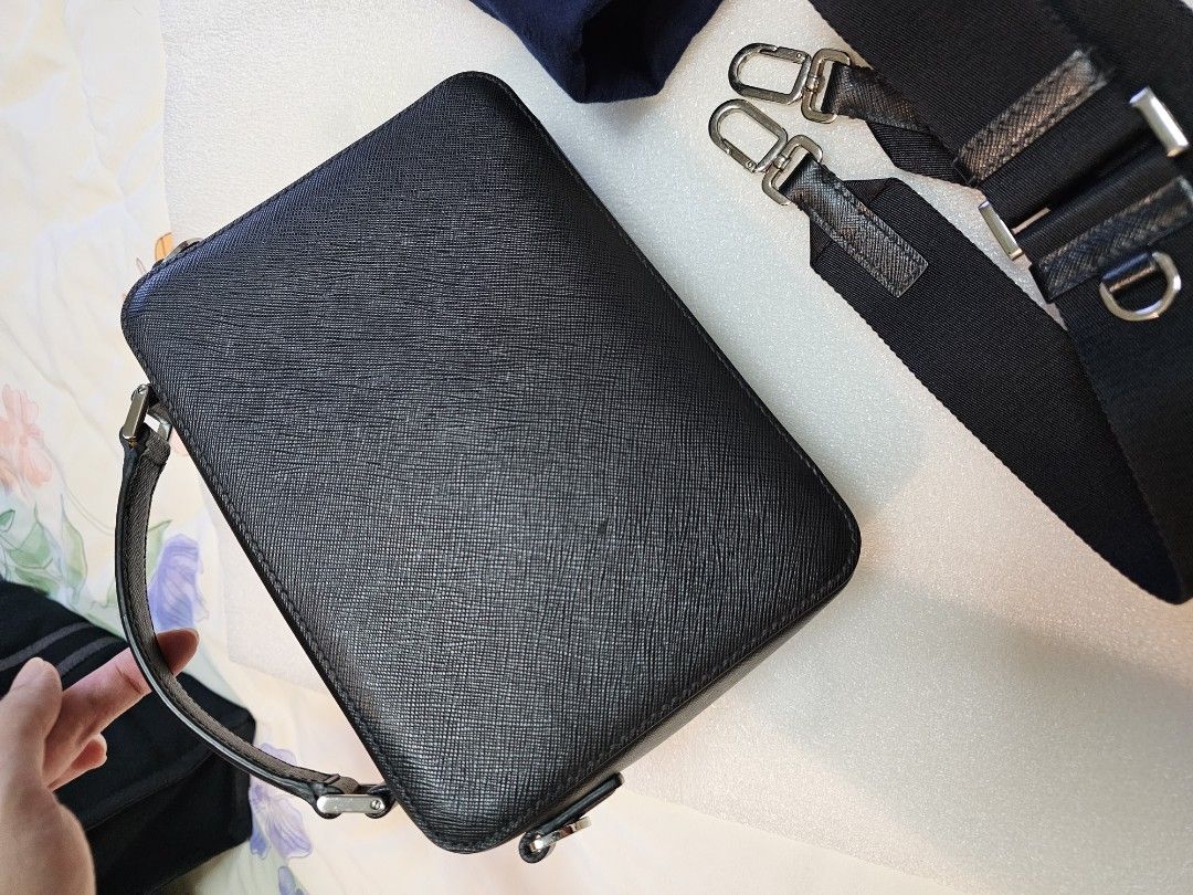 Rtp:$4350 Prada Brique Bag, Men's Fashion, Bags, Belt bags, Clutches ...