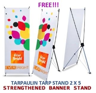 RUSH SALE! Cartoon Standee 6ft.x3ft + FREE! Tarp Banner Stand 2x5 ...