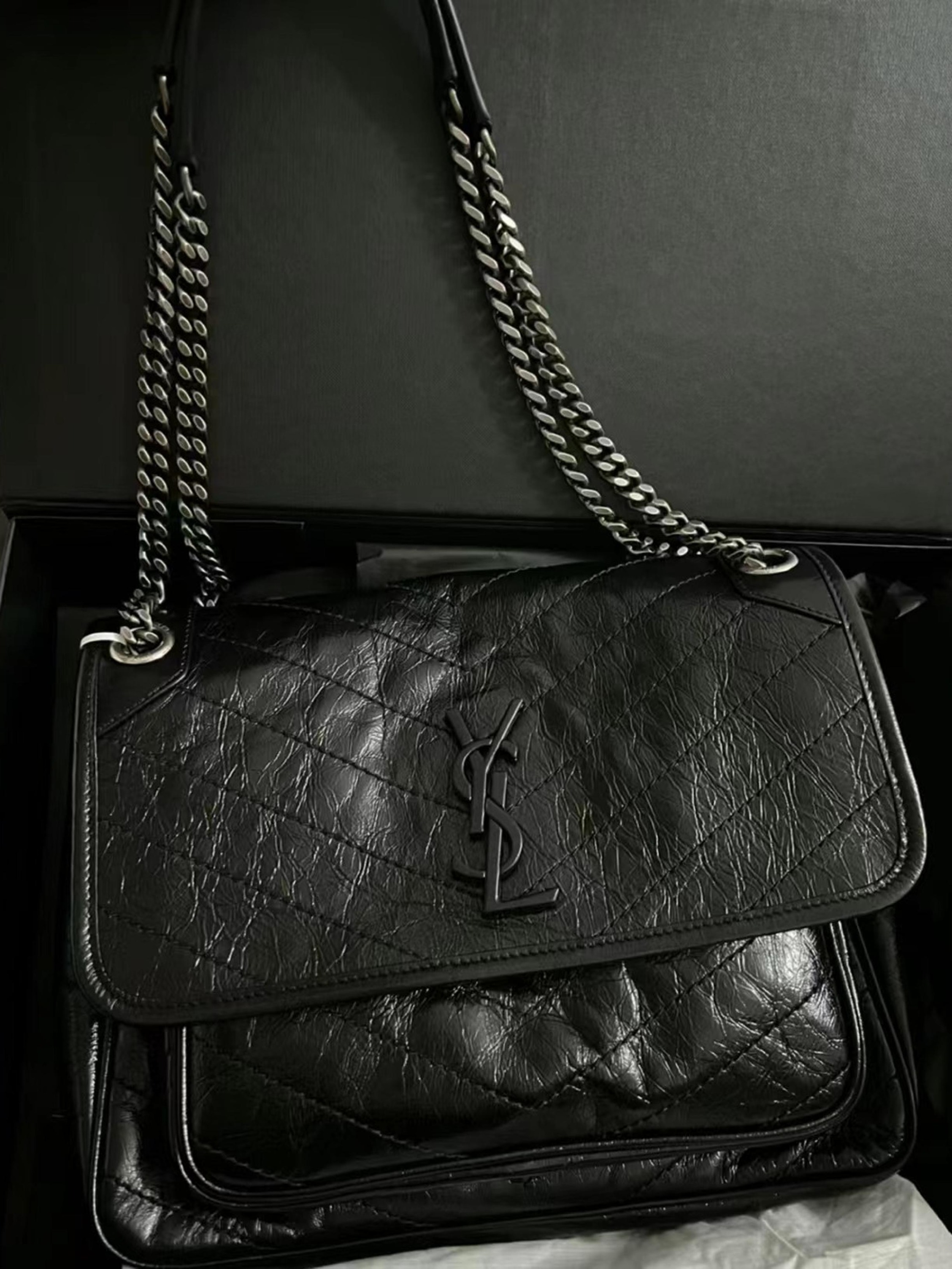 SAINT LAURENT NIKI BLACK, Luxury, Bags & Wallets on Carousell