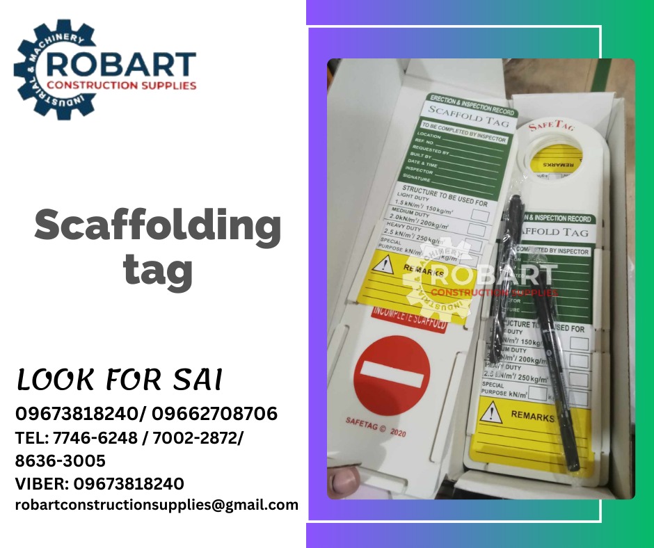 Scaffolding Tag, Commercial & Industrial, Construction Tools ...