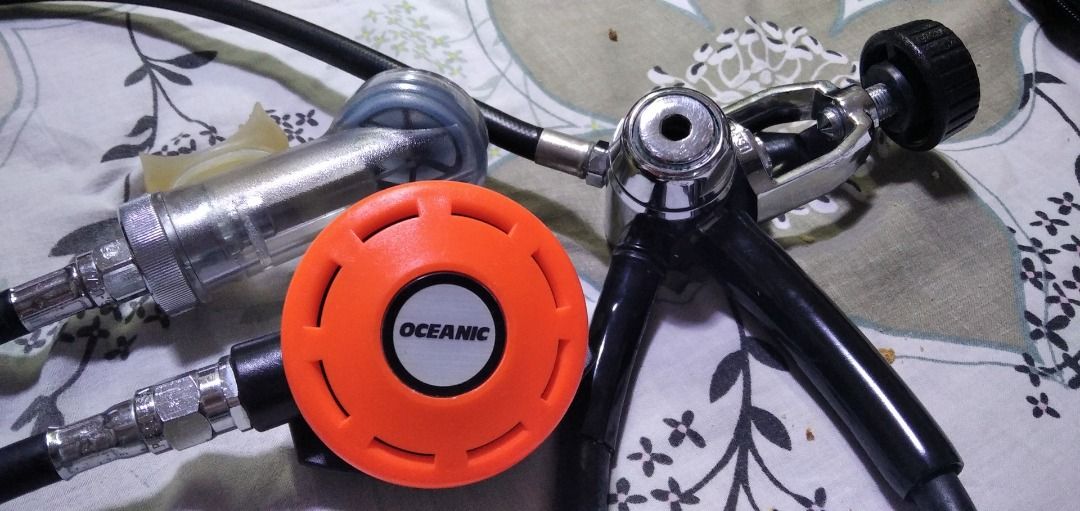 Scuba Dive Regulator complete Oceanic Omega with mini spg gauge octo ...