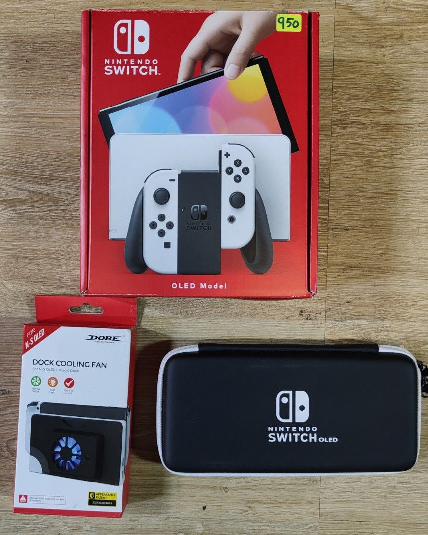 Second hand Switch OLED White, Video Gaming, Video Game Consoles ...