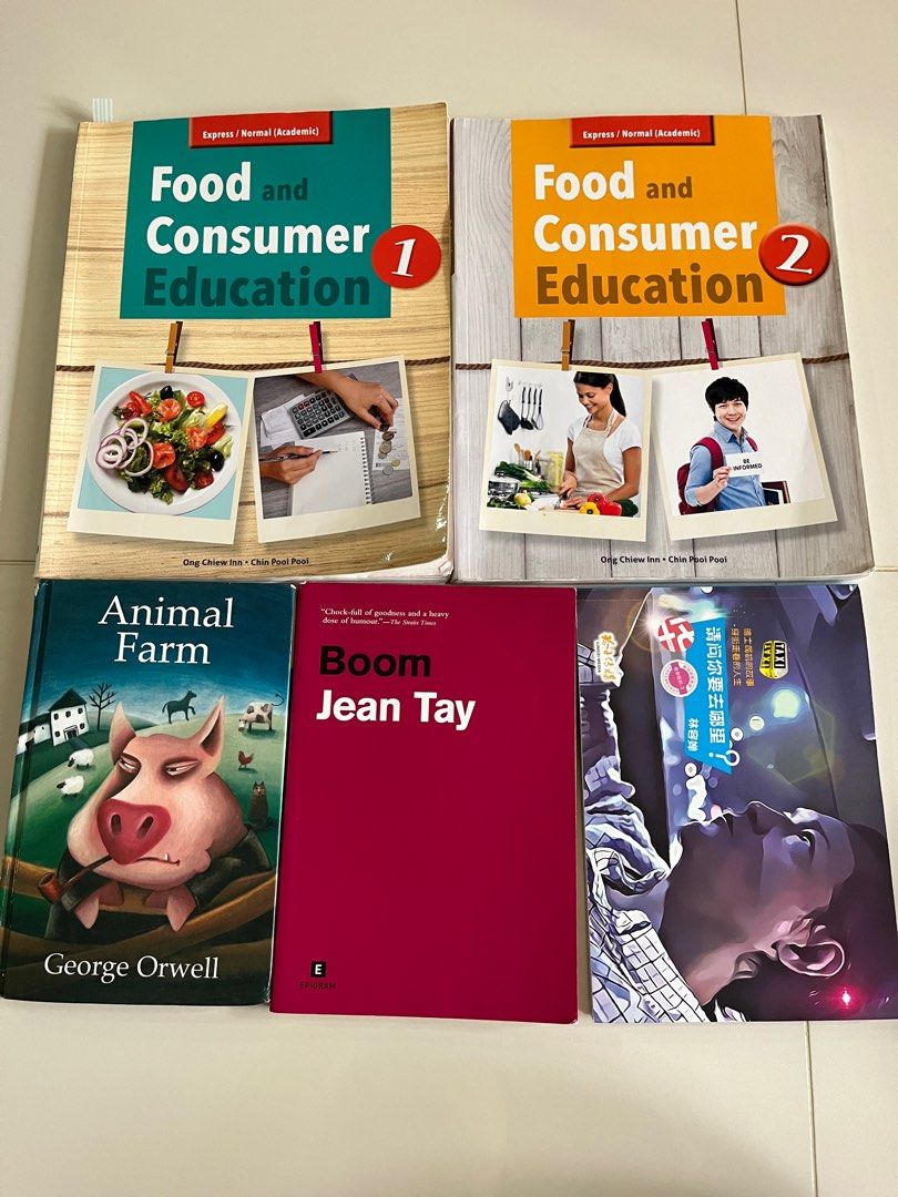 Secondary 1 and Secondary 2 Textbooks! Math/FCE/Animal Farm/Boom by ...