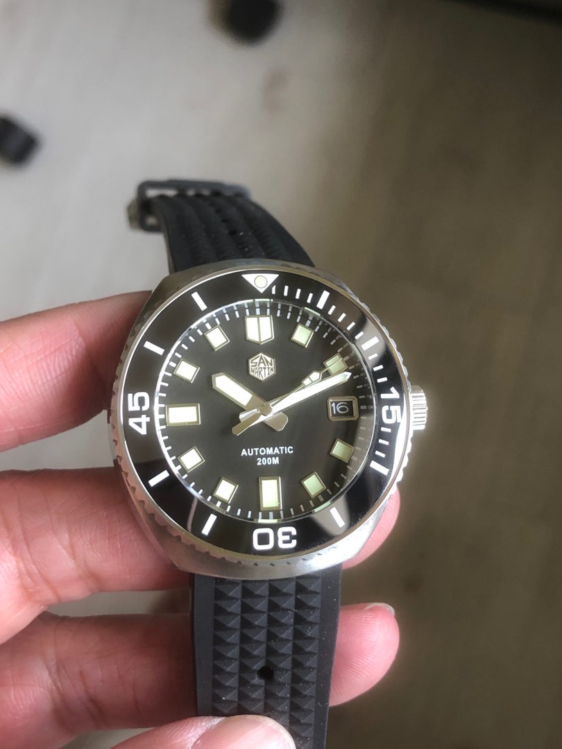 Seiko automatic movement San Martin diver, Men's Fashion, Watches & Accessories, Watches on ...