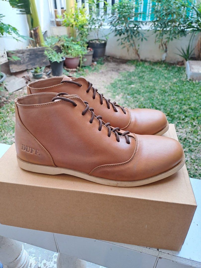SEPATU KULIT BOOTS CUT ASLI BANDUNG, Fesyen Pria, Sepatu , Sepatu Boot ...