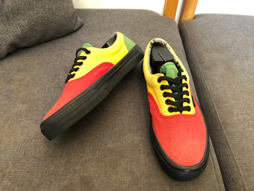 Sepatu vans rasta era jamaican, Fesyen Pria, Sepatu , Sneakers di Carousell
